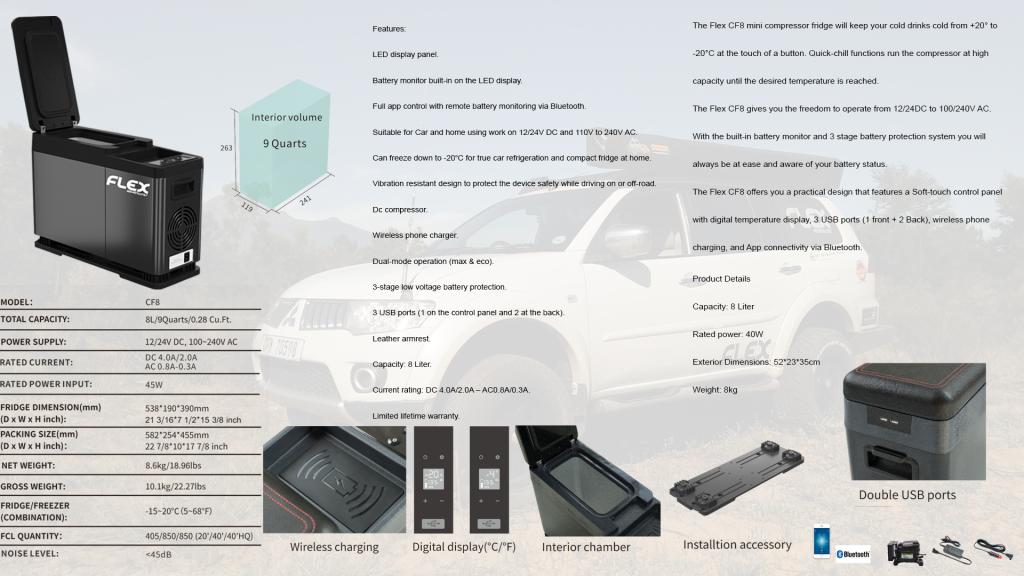 Vehicle Center Console Fridge-Freezer Flex CF8 – Somerset Auto Clinic